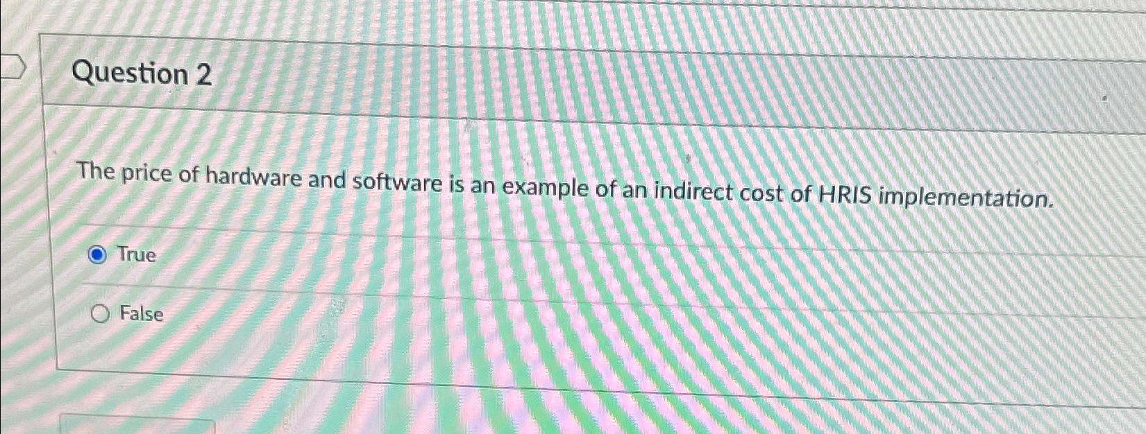 Solved Question 2The price of hardware and software is an | Chegg.com