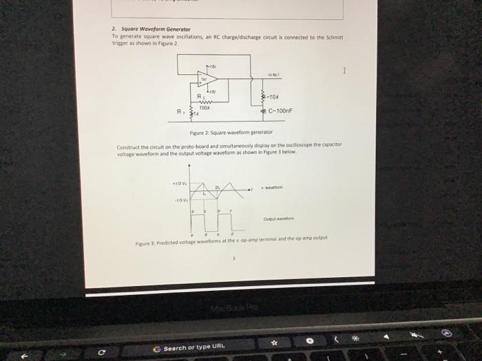 Solved 2. Square Waveform Generator To generate square wave | Chegg.com