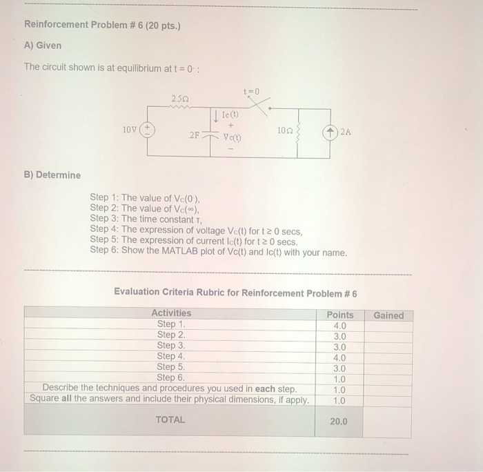 Solved Reinforcement Problem # 6 (20 pts.) A) Given The | Chegg.com