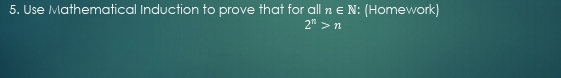 Solved Use Mathematical Induction to prove that for all n | Chegg.com
