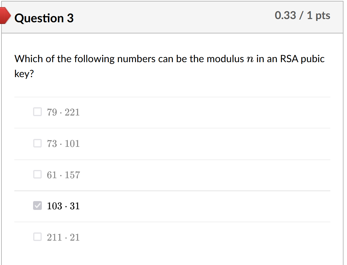 Solved Question 3Which of the following numbers can be the | Chegg.com