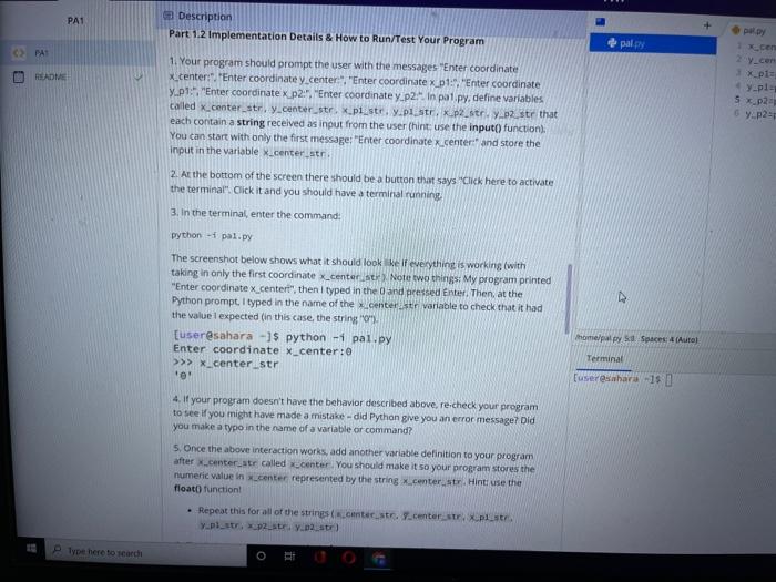 Solved PA1 paly PAT README In this programming assignment, | Chegg.com