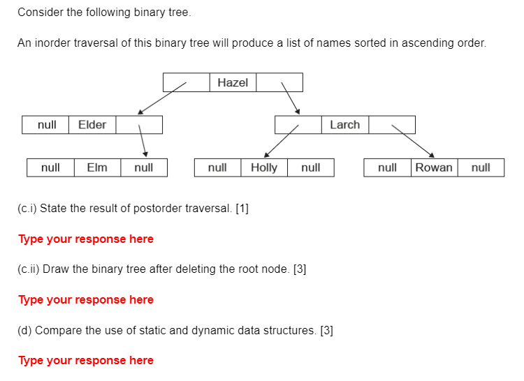 Solved IB Computer Science HLConsider the following binary | Chegg.com