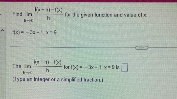 Solved find the lin for the given function and value of x. | Chegg.com