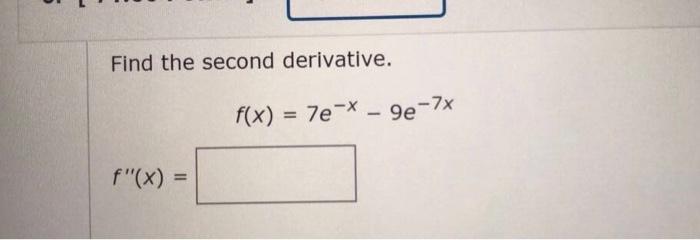 Solved Find the derivative of the function. g(x)=6ex | Chegg.com