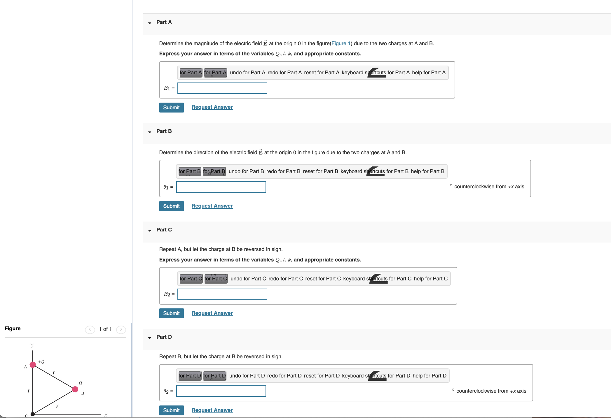 Solved Part ADetermine the magnitude of ﻿the electric field | Chegg.com
