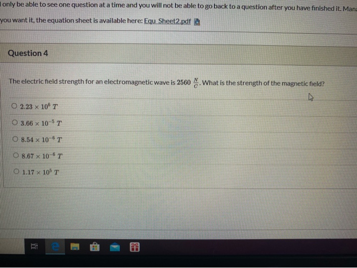 Solved only be able to see one question at a time and you | Chegg.com