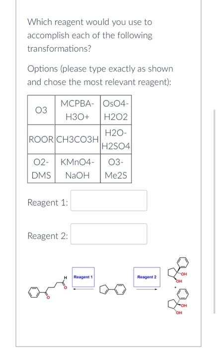 Solved Select correct and most relevant mechanism for each | Chegg.com