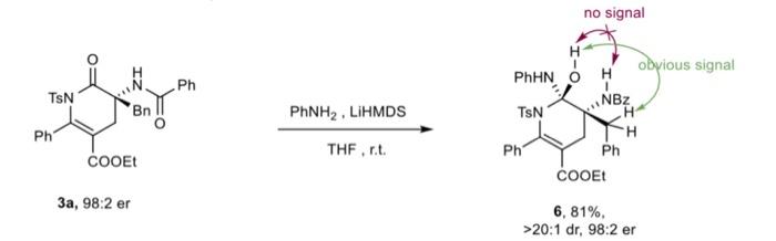Solved THF , r.t. PhNH2, LiHMDS 3a, 98:2 er 6. 81%. | Chegg.com
