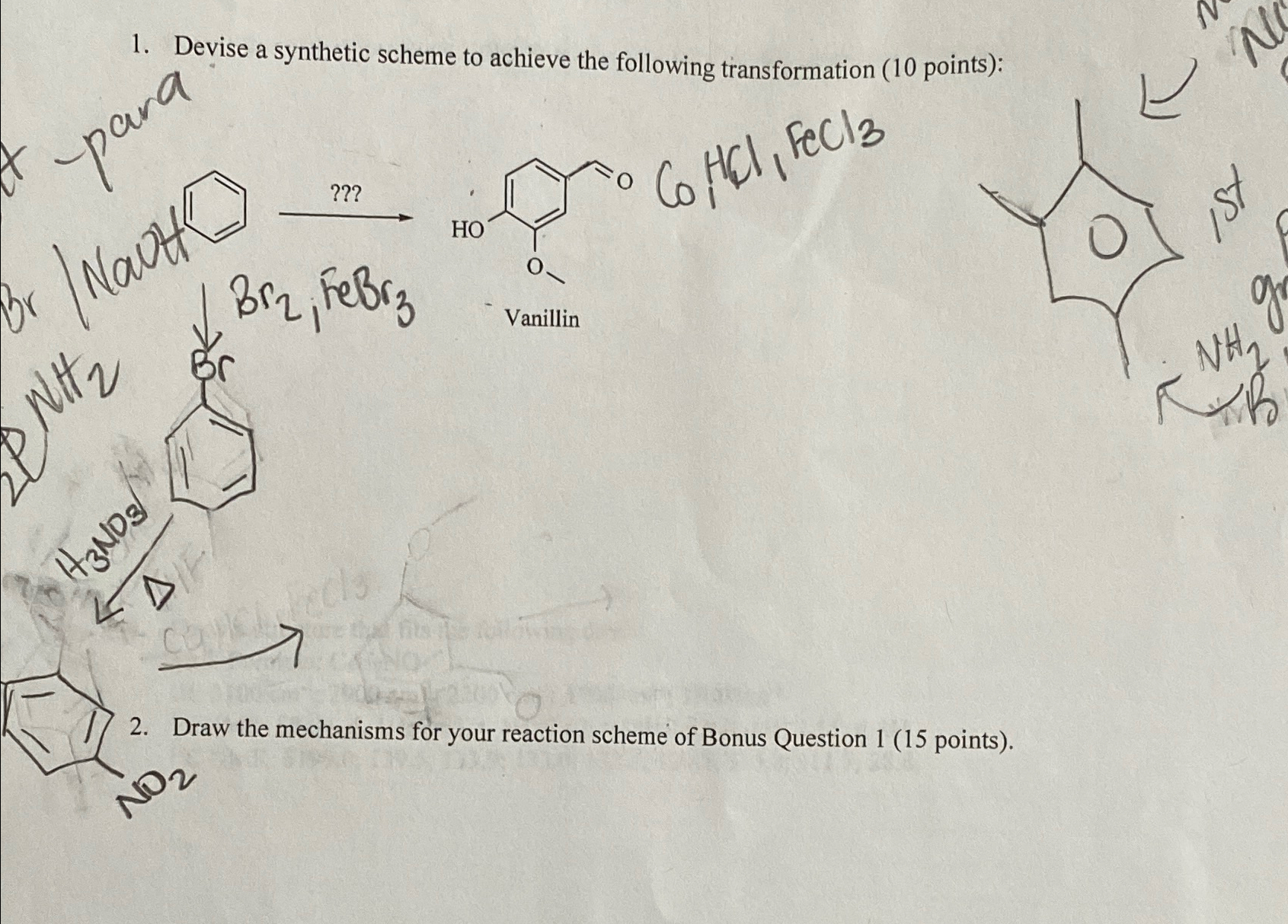 Solved Devise a synthetic scheme to achieve the following | Chegg.com