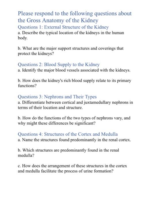 Solved Please respond to the following questions about the | Chegg.com