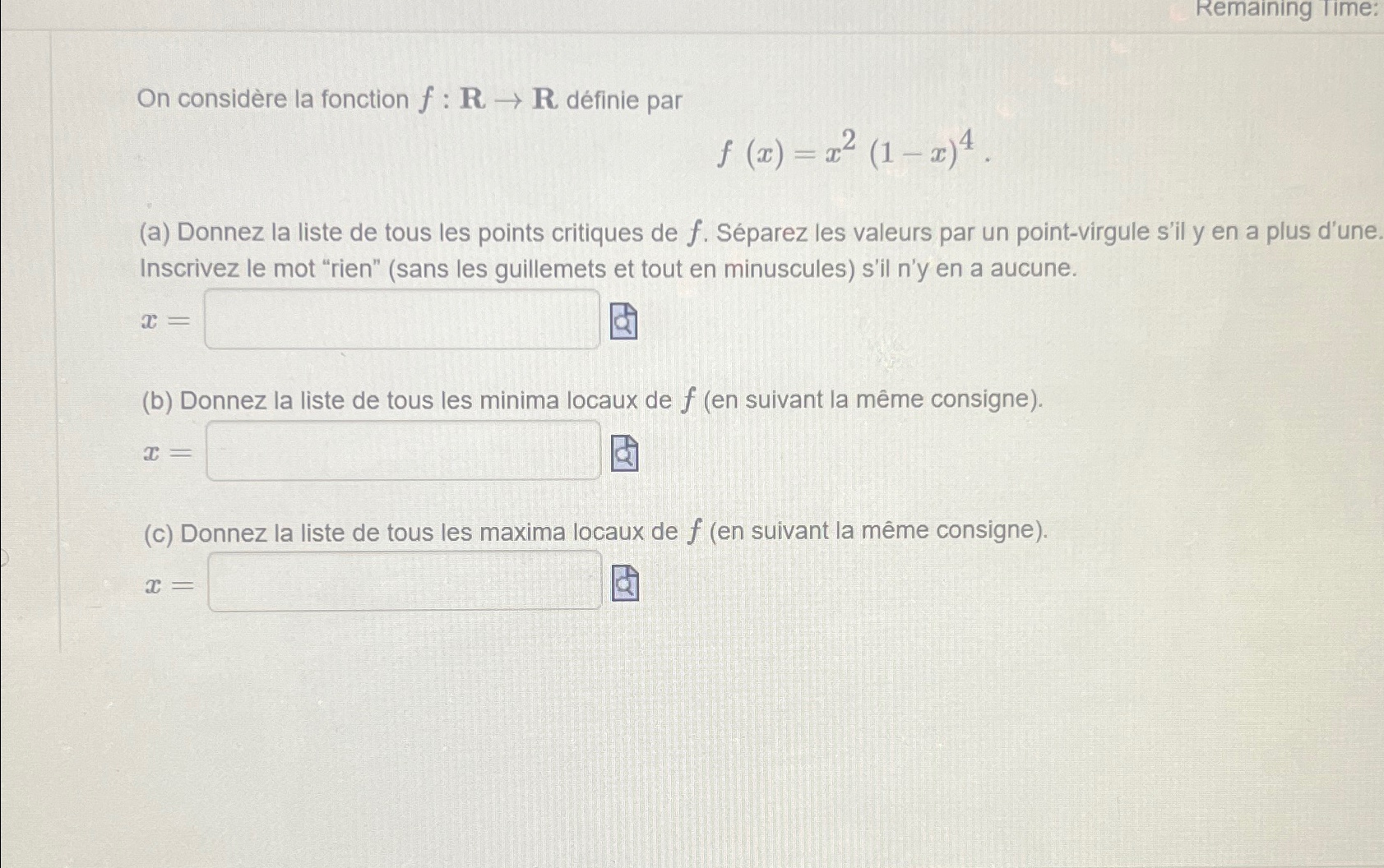Solved On considère la fonction f:R→R ﻿définie | Chegg.com