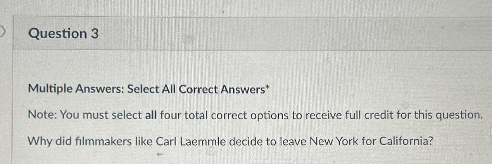 Solved Question 3Multiple Answers: Select All Correct | Chegg.com