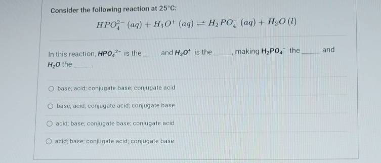 Solved Consider the following reaction at 25°C | Chegg.com