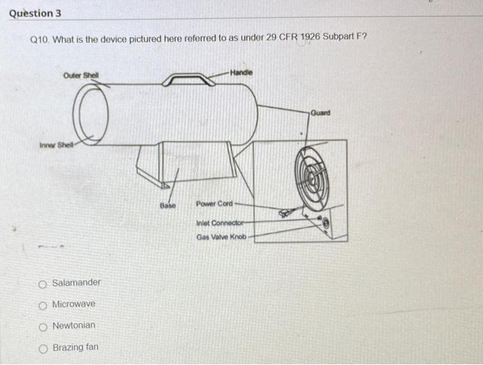 Solved Q10. What is the device pictured here referred to as | Chegg.com