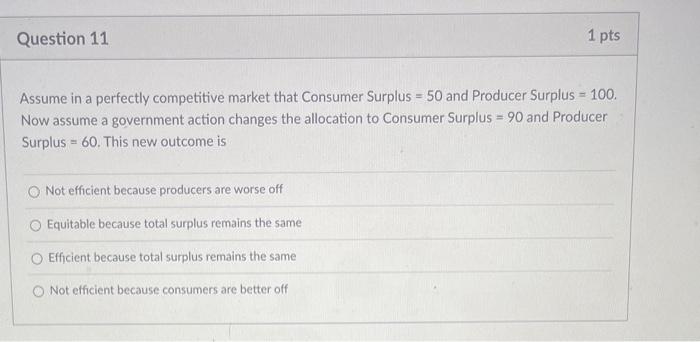 Solved Assume in a perfectly competitive market that | Chegg.com