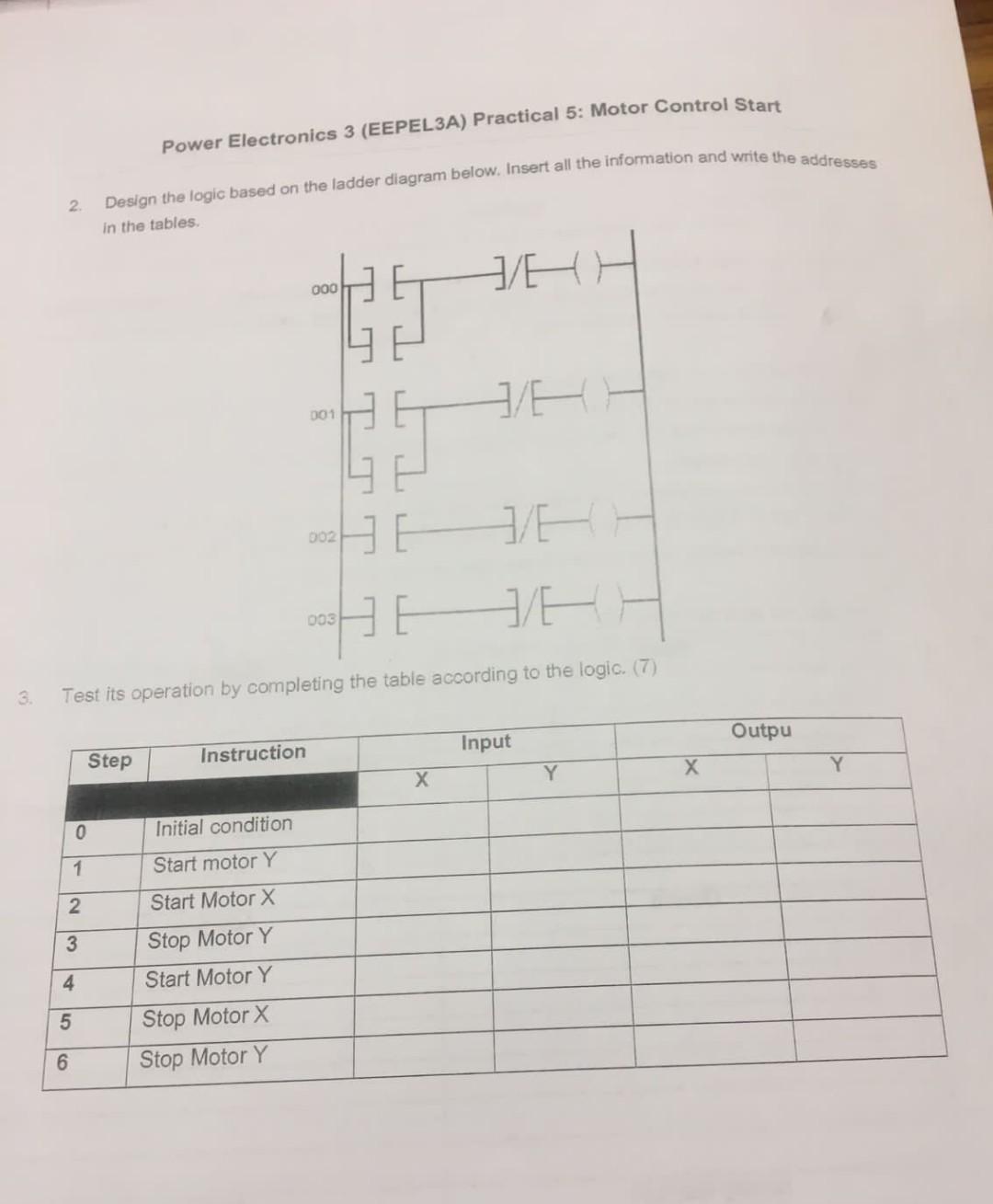 Solved Power Electronics 3 (EEPEL3A) Practical 5: Motor | Chegg.com