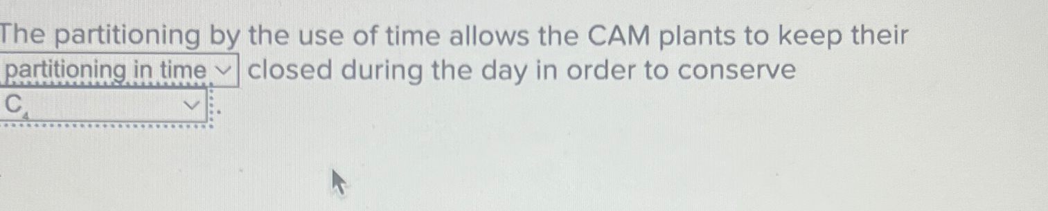 Solved The partitioning by the use of time allows the CAM | Chegg.com