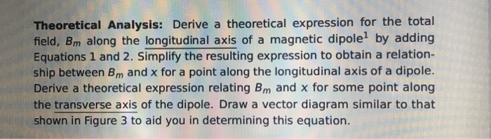 Solved Theoretical Analysis: Derive a theoretical expression | Chegg.com