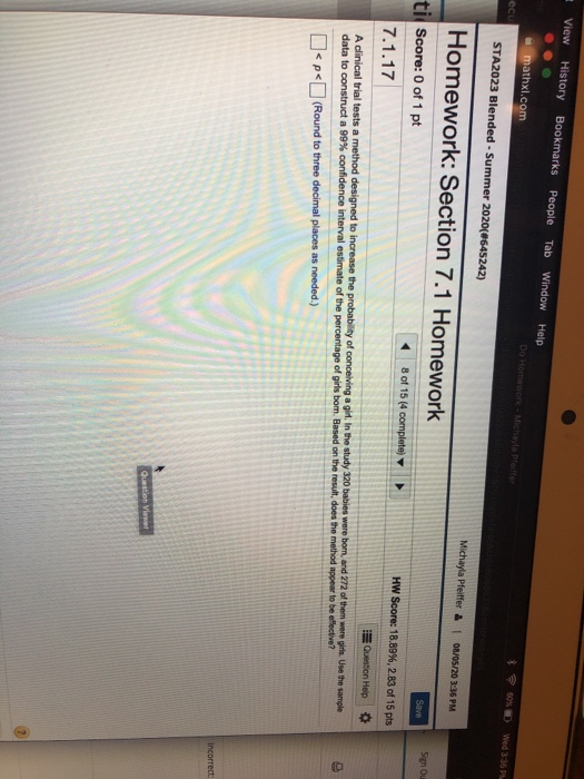 Solved View History Bookmarks People Tab Window mathxl.com | Chegg.com