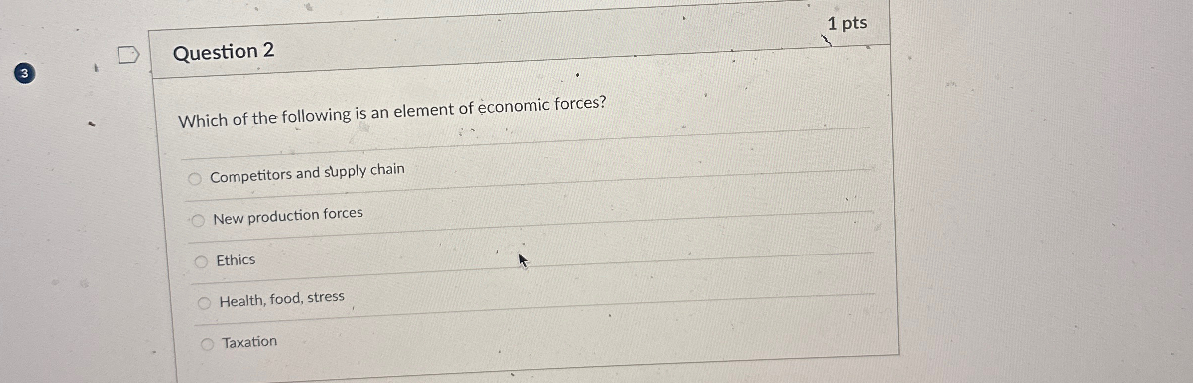 Solved Question 21 ﻿ptsWhich of the following is an element | Chegg.com