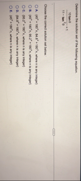 Solved Determine the solution set of the following | Chegg.com