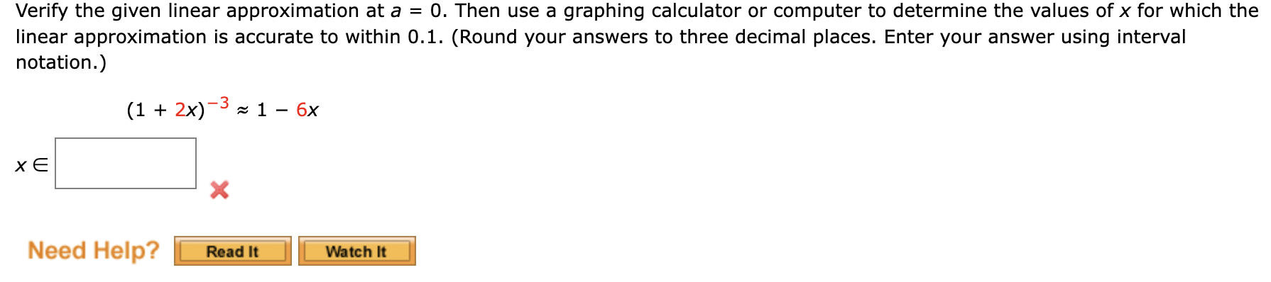 Solved Verify the given linear approximation at a=0. ﻿Then | Chegg.com