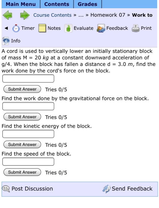 Solved Main Menu Contents Grades Course Contents » ... » | Chegg.com