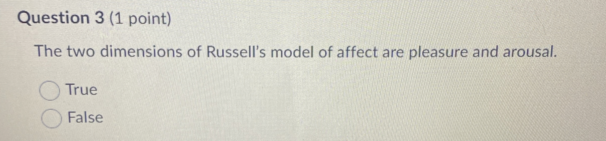 Solved Question 3 (1 ﻿point)The two dimensions of Russell's | Chegg.com