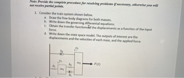 Solved Note: Provide the complete procedure for resolving | Chegg.com
