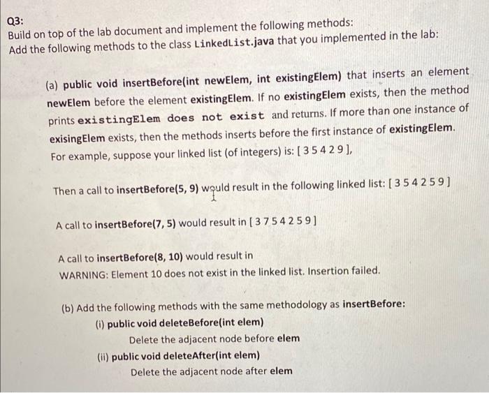 Solved on top of the lab document and implement the | Chegg.com