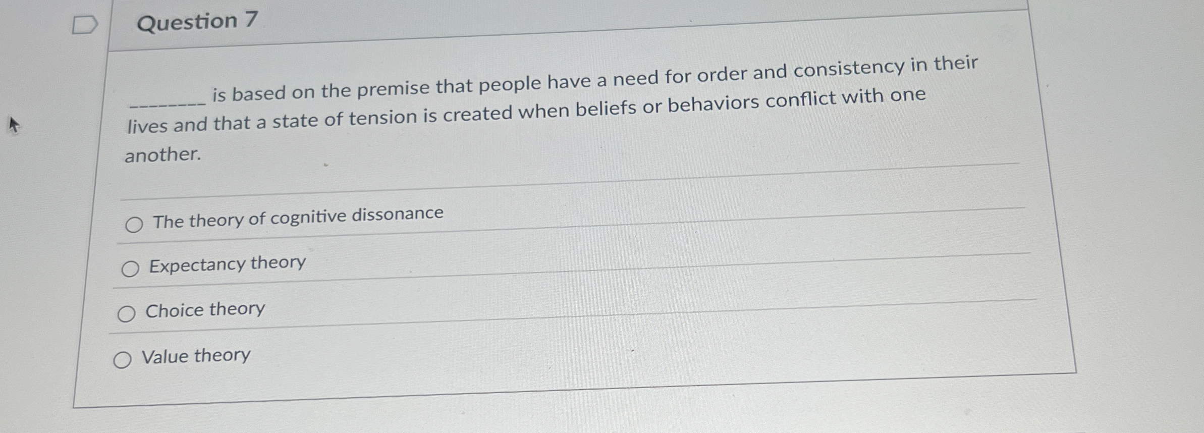 Solved Question 7is based on the premise that people have a | Chegg.com