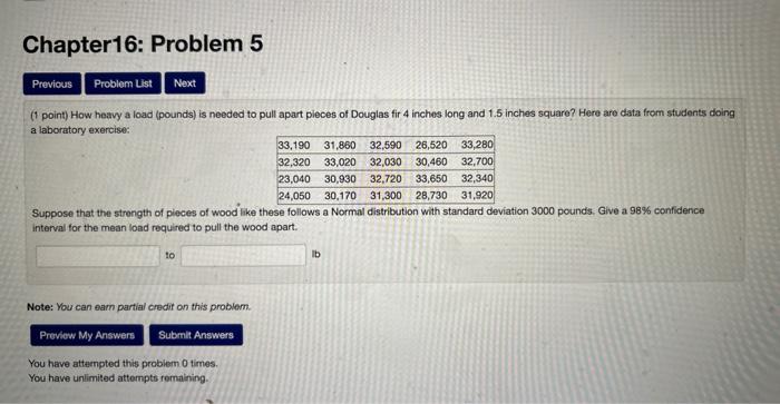 Solved (1 point) How heavy a load (pounds) is needed to pull | Chegg.com