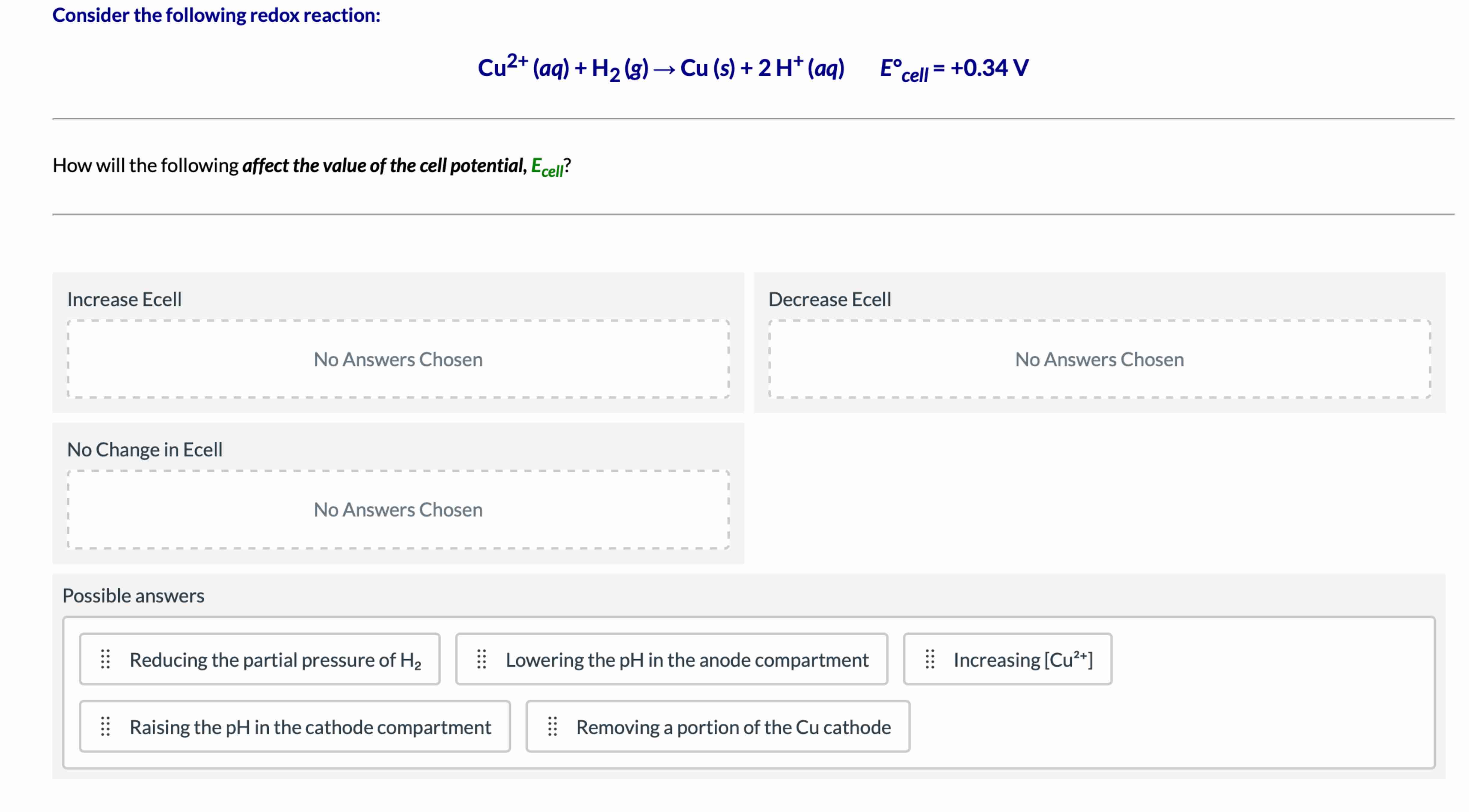 Solved Consider the following redox | Chegg.com