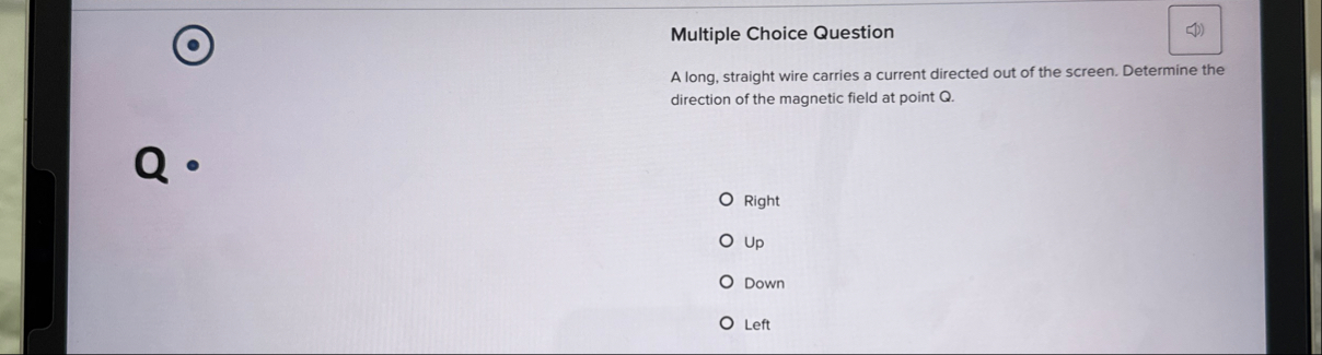 Solved Multiple Choice QuestionA long, straight wire carries | Chegg.com