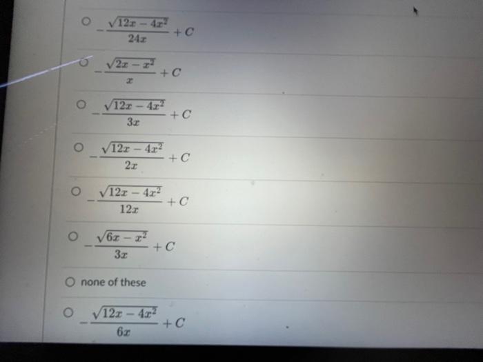 Solved Use the integral formula ∫u2au−u2du=−au2au−u2+C to | Chegg.com