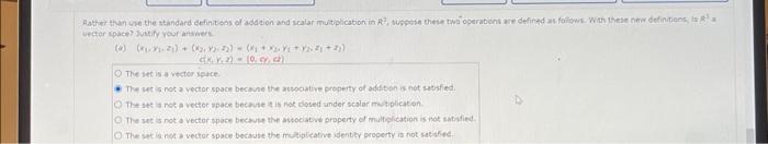 Solved Rather than use the standard definitions of addition | Chegg.com