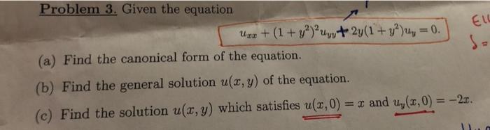 Solved hey , this is advanced partial differential equations | Chegg.com