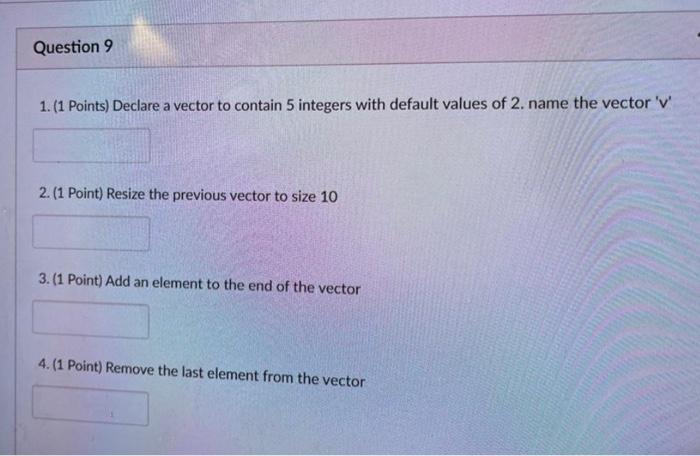 Solved a. Declare an array of size 5, partially initialize | Chegg.com