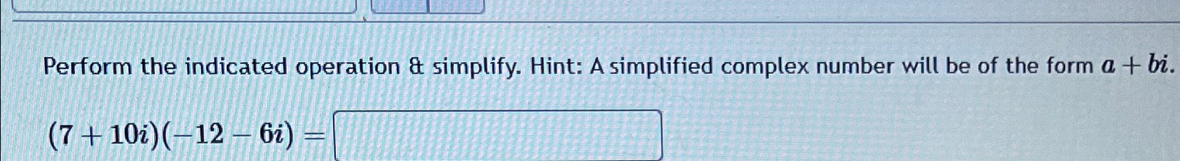 Solved Perform the indicated operation & simplify. Hint: A | Chegg.com