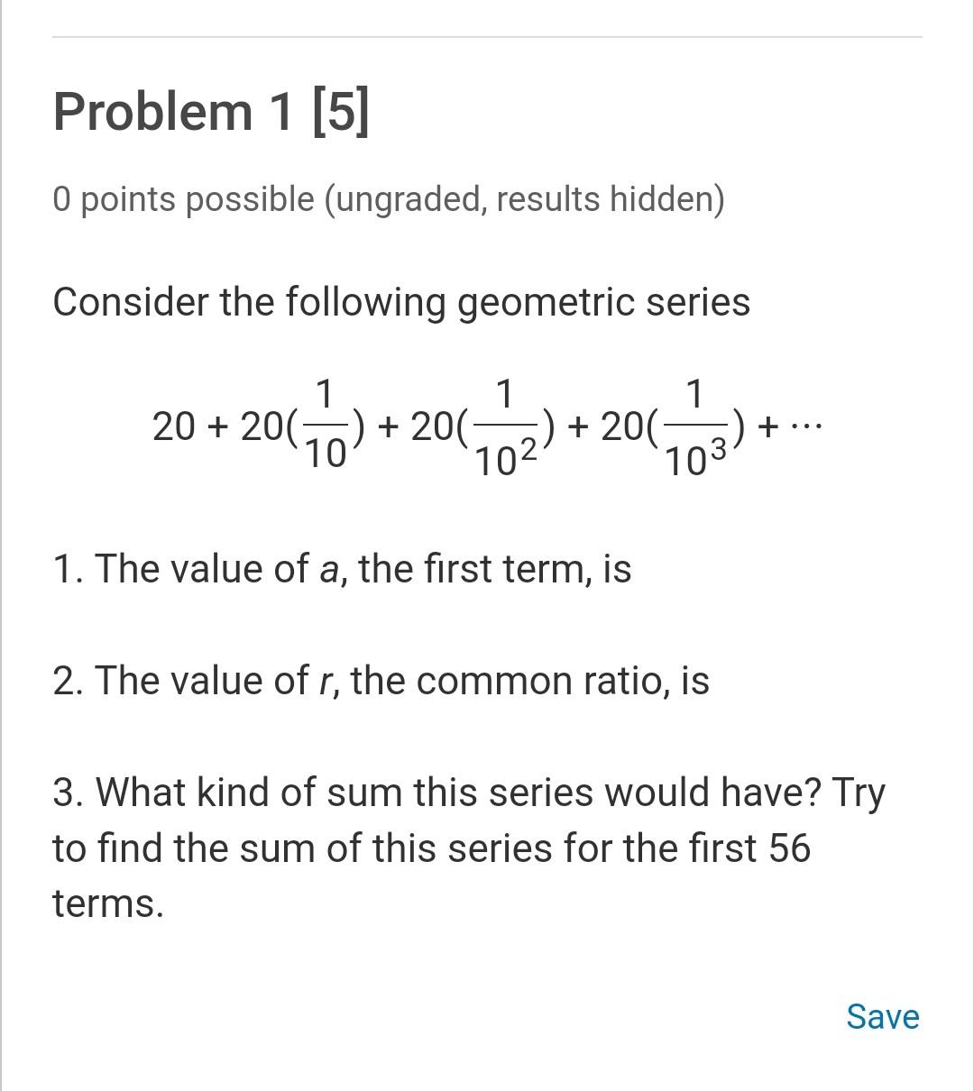 Solved 0 points possible (ungraded, results hidden) Consider | Chegg.com