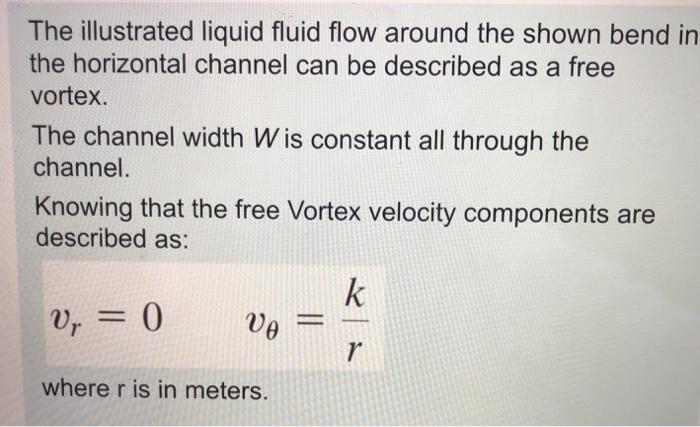 Solved The illustrated liquid fluid flow around the shown | Chegg.com