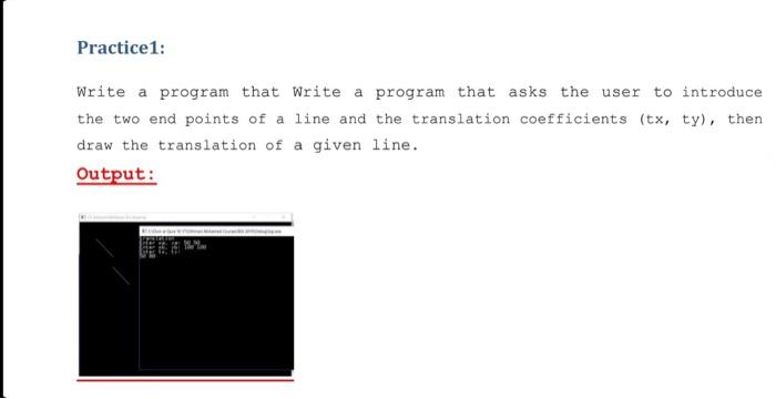 Solved Practice 2: Write a program that reads the two end | Chegg.com Solved Practice 2: Write a program that reads the two end | Chegg.com