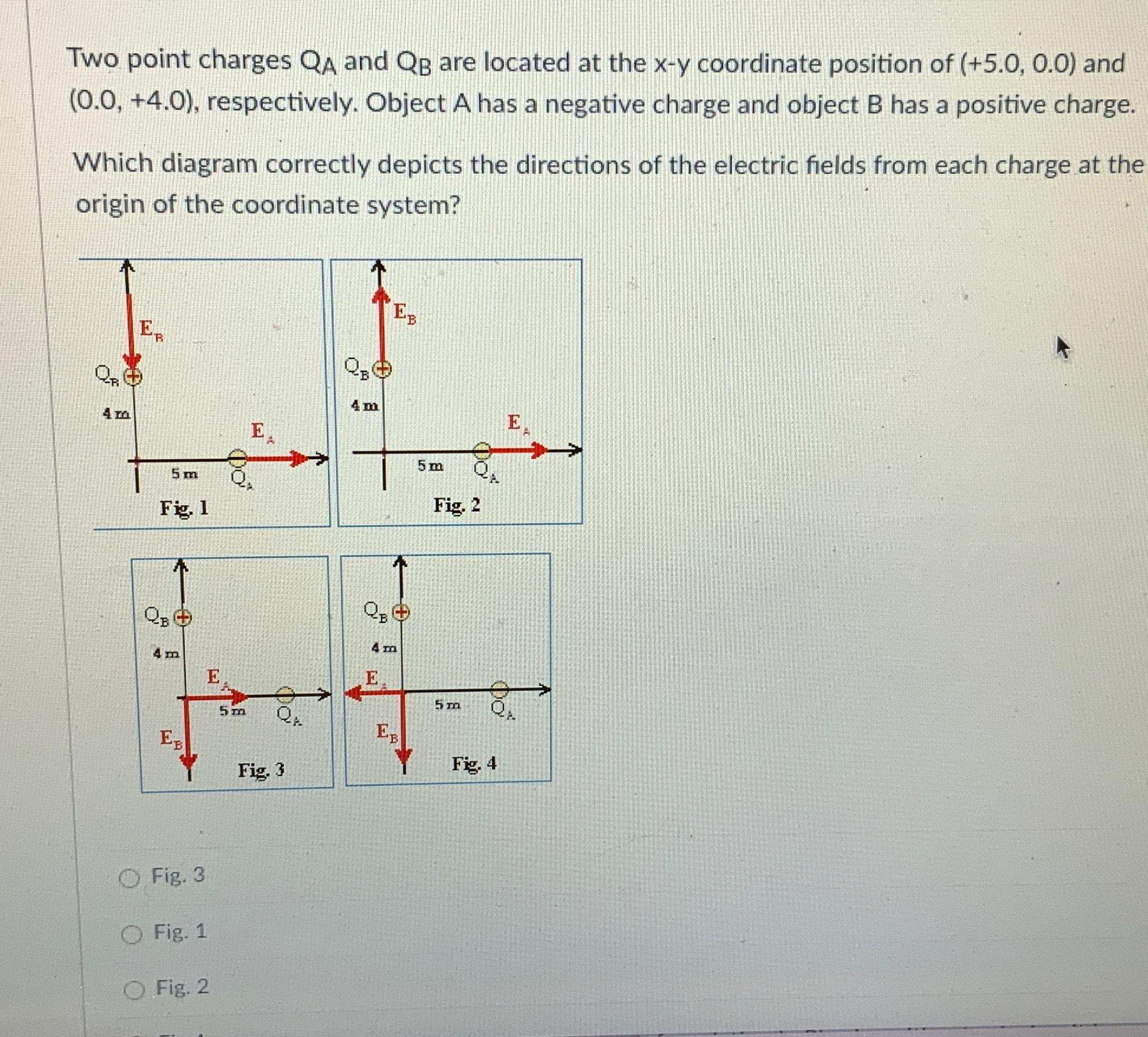 Solved Two point charges Q_(A) and Q_(B) are located at the | Chegg.com
