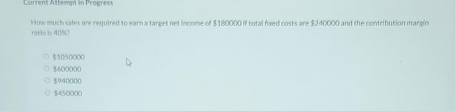 Solved How much sales are required to earn a target net | Chegg.com