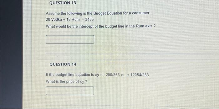 Solved Assume the following is the Budget Equation for a | Chegg.com