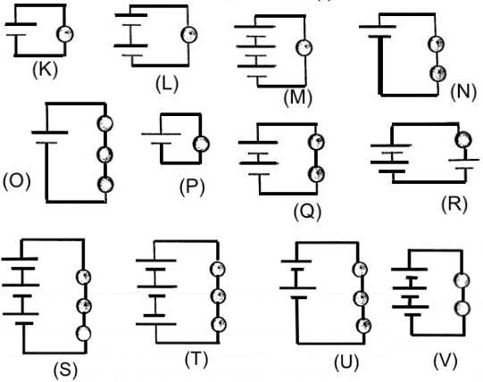 Solved Predict the relative brightness of the bulbs in each | Chegg.com