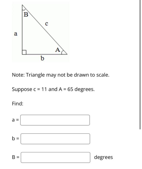 Solved Note: Triangle may not be drawn to scale. Suppose | Chegg.com