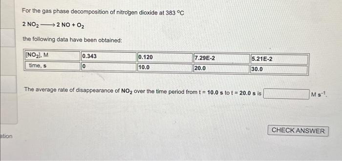 Solved For the decomposition of nitramide in aqueous | Chegg.com
