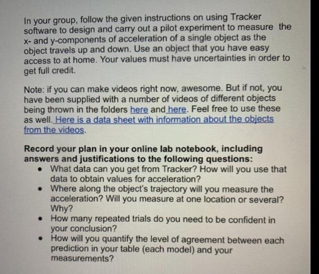 Activity 2: Carry out experiment and analyze your | Chegg.com